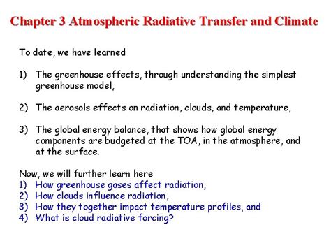 Chapter 3 Atmospheric Radiative Transfer And Climate To