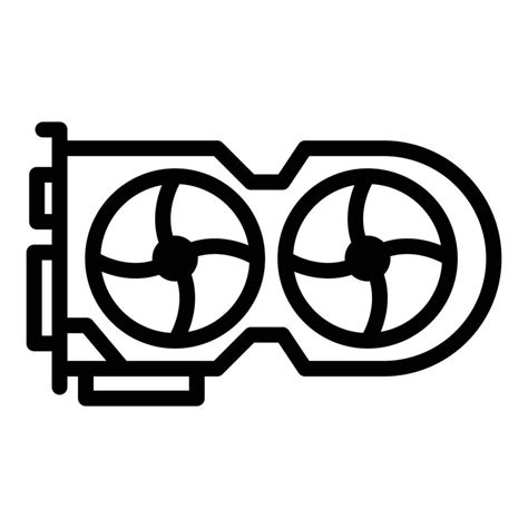 Card Gpu Icon Outline Style Vector Art At Vecteezy