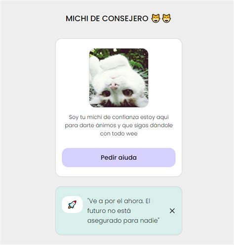 Github Jgarzon Michis Consejos Con Gatitos Se Usa Una Api Que