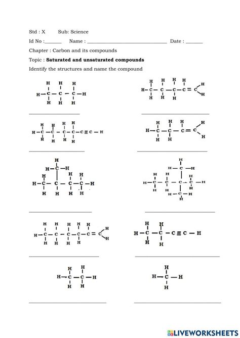 Carbon And Its Compounds 1 Worksheet Worksheets Library