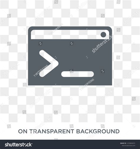 Code Terminal Icon Trendy Flat Vector Stock Vector Royalty Free 1233849472 Shutterstock
