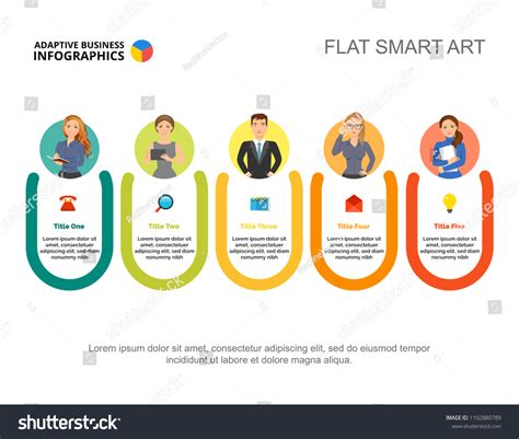 Company Departments Slide Template Business Data Stock Vector Royalty