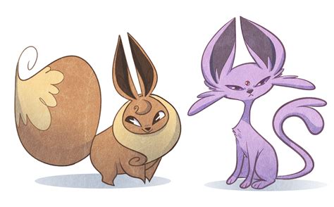 Eevee And Espeon — Weasyl