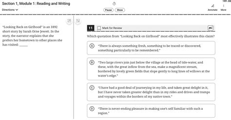 bluebook test 5 reading writing module 1 question 11 r digitalsats
