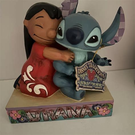 Mavin Jim Shore Disney Traditions Disney Lilo Hugging Stitch