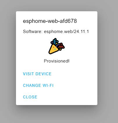 New Device An Error Occurred Improv Wi Fi Serial Not Detected Page ESPHome Home