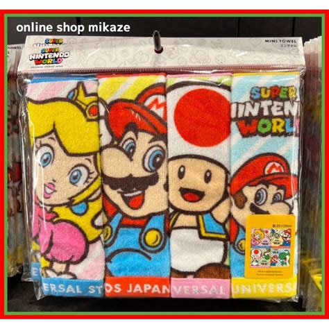 Usj 任天堂 スーパーマリオ ミニタオル 4枚セット お土産 グッズ 公式 Online Shop 海風 通販 Yahooショッピング