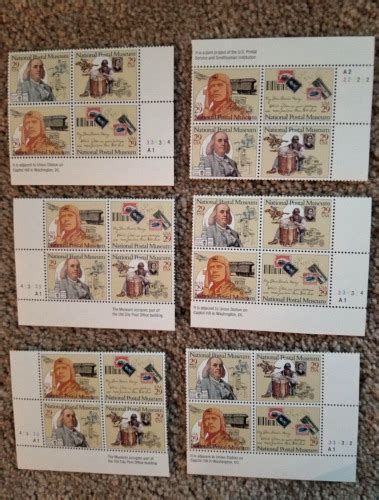Scott 2779 82 Us National Postal Museum 1993 29c 6 Blocks Of 4 24