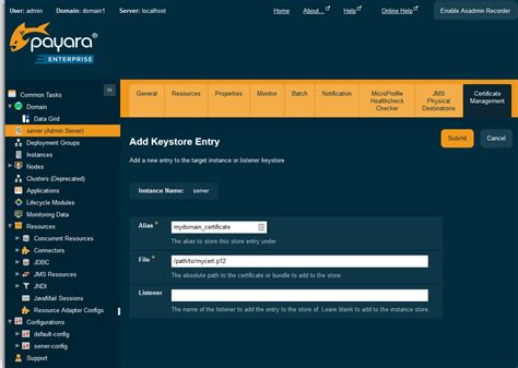 Configure Ssl Certificates Payara Enterprise Documentation