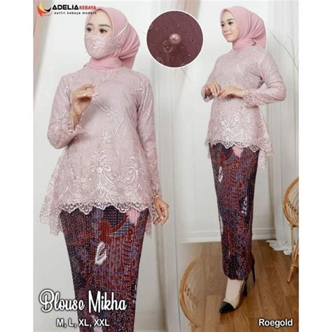 Jual Setelan Kebaya Blouse Azkia Kebaya Modern Kebaya Wisuda