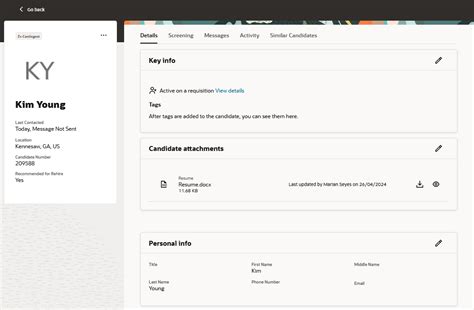 Is It Possible To Rearrange Fields In Content Section For Candidate Details Page In Redwood Ui
