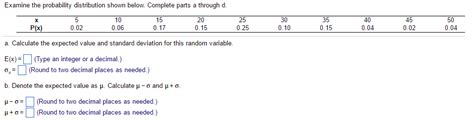 Solved Examine The Probability Distribution Shown Below Chegg