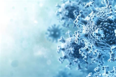 Detailed Microscopic View Of Pathogens In A Laboratory Setting