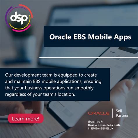 Dsp Oracle E Business Suite On Linkedin Oracle Ebs Ebusinesssuite Oracleebs Mobileapps