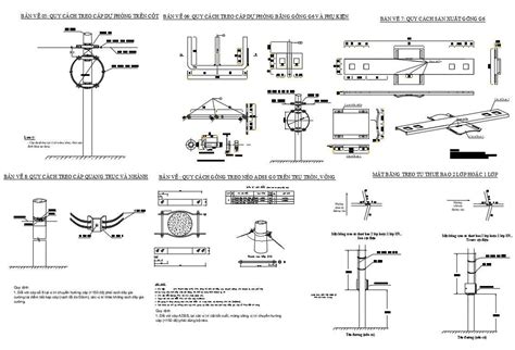 Power Cable System 3d Cad Blocks Autocad