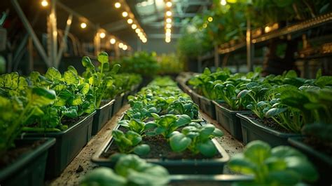 Smart Greenhouse Using Machine Learning Background Premium AI