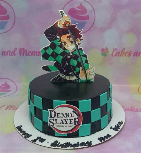 Demonslayer Anime Cake Pretty Birthday Cakes Cute Birthday Cakes