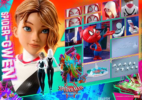 Marvel Spider Gwen And Spider Ham Figure Sixth Scale Hot Toys