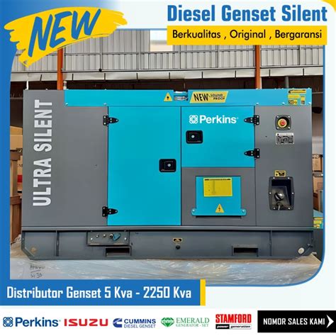 Jual Genset Silent Perkins 10 Kva 500 Kva Shopee Indonesia