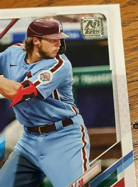 Alec Bohm 2021 Topps Rookie Card Rc ⚾️ Philadelphia Philies Baseball