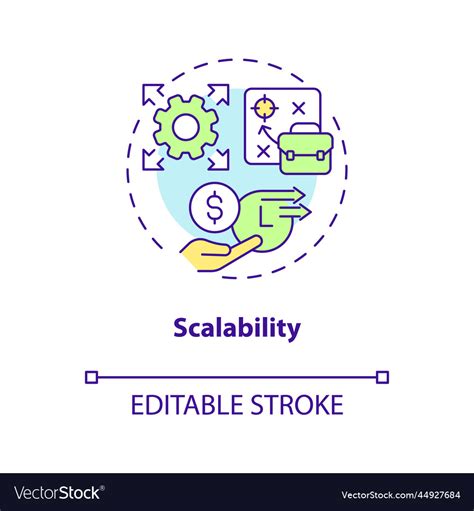 Scalability Concept Icon Royalty Free Vector Image