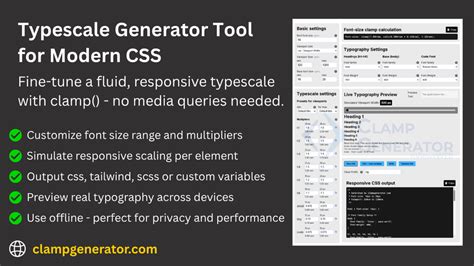 Typescale For Modern Css Responsive Fluid Design Without Media Queries