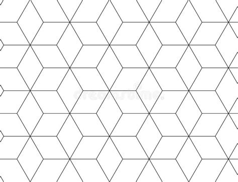 Triangular Seamless Vector Pattern Outline Trellis Geomteric Texture