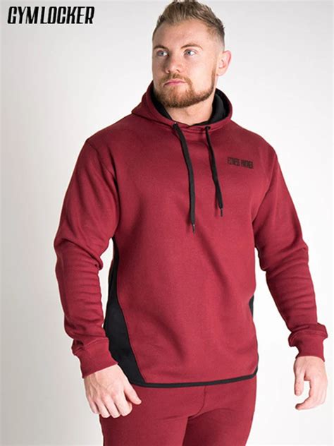 Gymlocker 2019 Brand New Fashion Men Hoodie Sweatshirt Print Male
