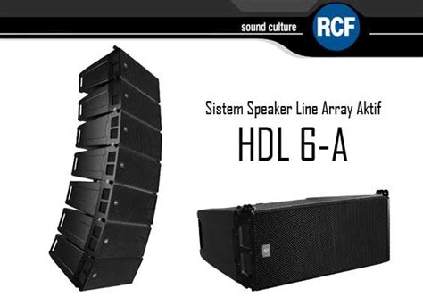 Speaker Line Array Aktif RCF HDL 6 A Paket Sound System Profesional