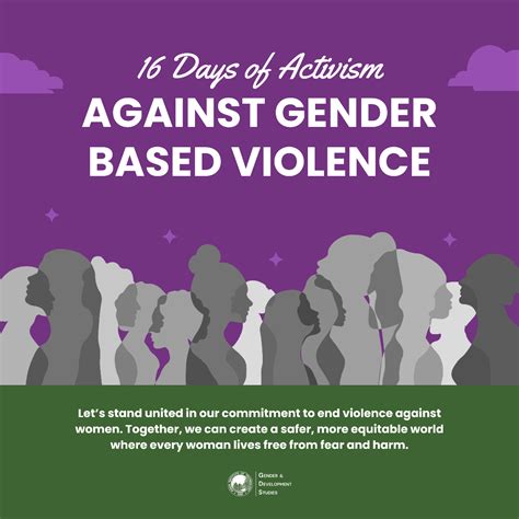 Commemorating 16 Days Of Activism Against Gender Based Violence A Call