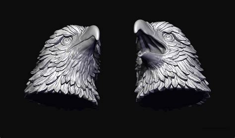 Stl File Detailed Eagle Heads 🦅・3d Printer Model To Download・cults