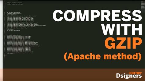 Compress Your Website And Speed It Up Gzip Method Apache YouTube