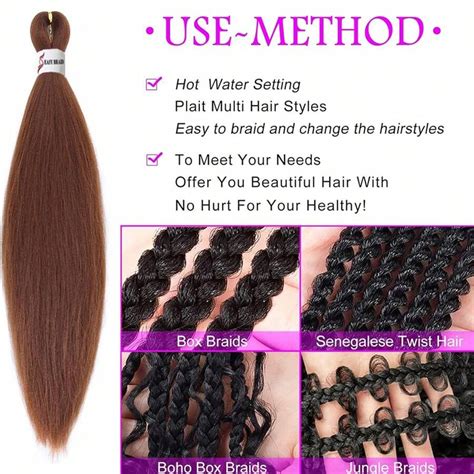 Braiding Hair Pre Stretched 20 Inch 8 Packs Ombre Professional Soft