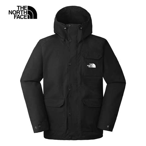The North Face 北面 男款黑色防水透氣多口袋連帽衝鋒衣88rajk3 Pchome 24h購物