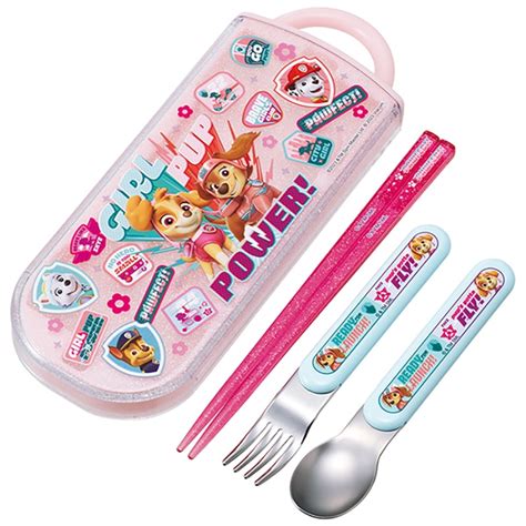 抗菌食洗機対応スライド式トリオセット パウ・パトロール Girl Pup Tacc2ag｜郵便局のネットショップ