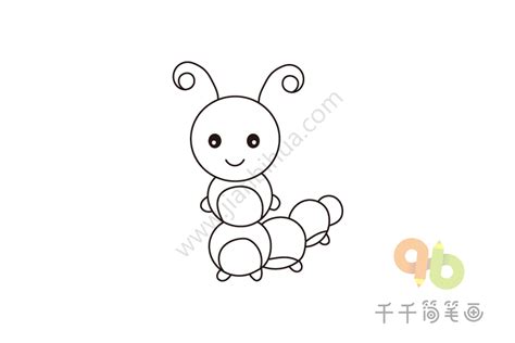 毛毛虫简笔画法 昆虫