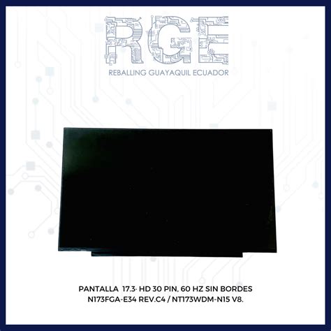 PANTALLA DE HD PIN HZ SIN BORDES N FGA E REV C NT WDM N V Reballing