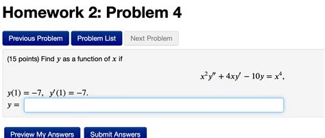 Solved Homework 2 Problem 4 15 Points Find Y As A
