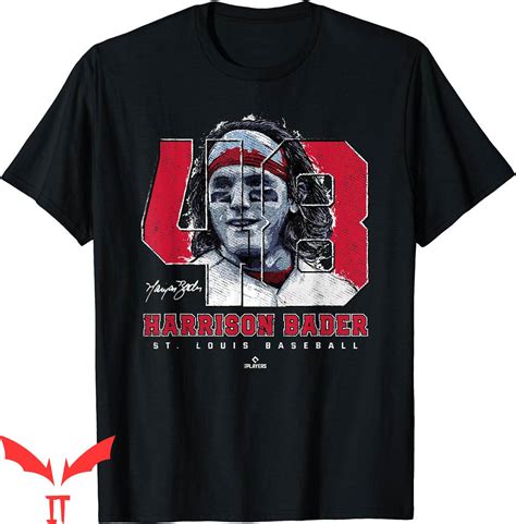 Harrison Bader T Shirt Silhouette Tots St Louis Mlbpa