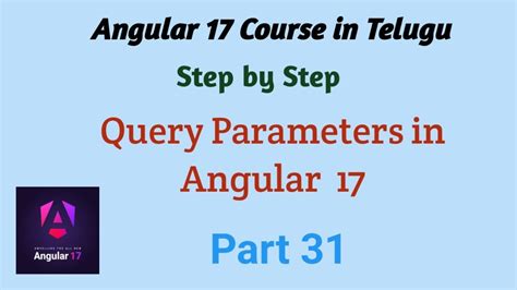 Passing Query Parameters To Route In Angular 17 Youtube