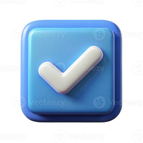 Majestic Surreal Checkmark Icon In A Square Box Minimal Design Crisp Edges With Scalable