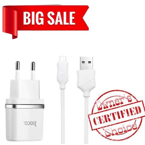 Сетевое Зарядное Устройство Hoco C12 2 USB 2.4A Micro Белое — Купить ...