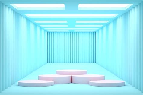 핑크와 블루 빈 장면 빈 제품 스탠드 제품 프리젠 테이션을위한 빈 단계 0명에 대한 스톡 사진 및 기타 이미지 0명 3차원