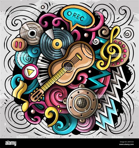 Music Hand Drawn Vector Doodles Illustration Stock Vector Image Art Alamy