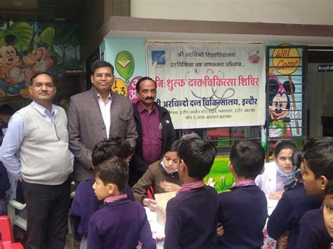 Dental Examination Camp Organized In Bharatiya Vidya Mandir Indore
