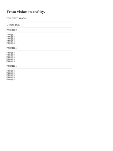 12 Week Year Pdf 12 Week Year Pdf