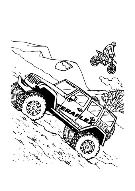 Jeep Para Colorir E Pintar Imprimir Desenhos