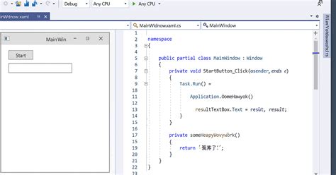 【wpf】task run中にuiを更新する方法（ framework 4 7 2対応）