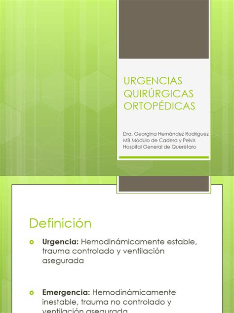 Urgencias Ortopédicas Pdf