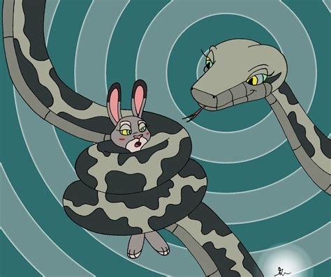 Kaa 2016 And Judy Hopps Painted By Lol20 On Deviantart